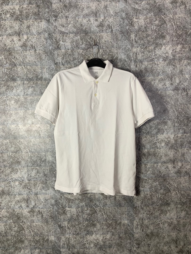 Polo Shirt Uniqlo, Fesyen Pria, Pakaian , Atasan di Carousell