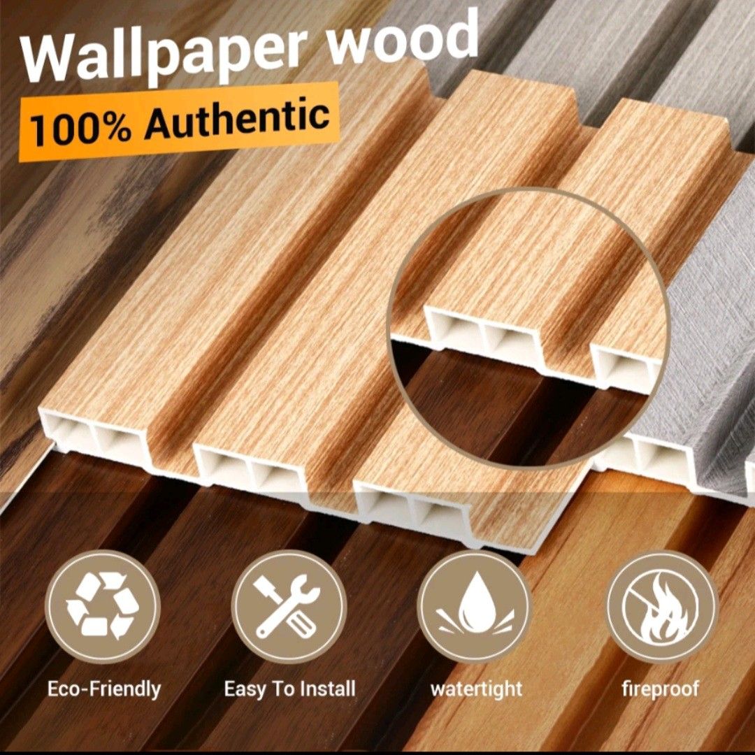 PVC CLADDING/FLUTTED WALL PANELS, Furniture & Home Living, Home ...