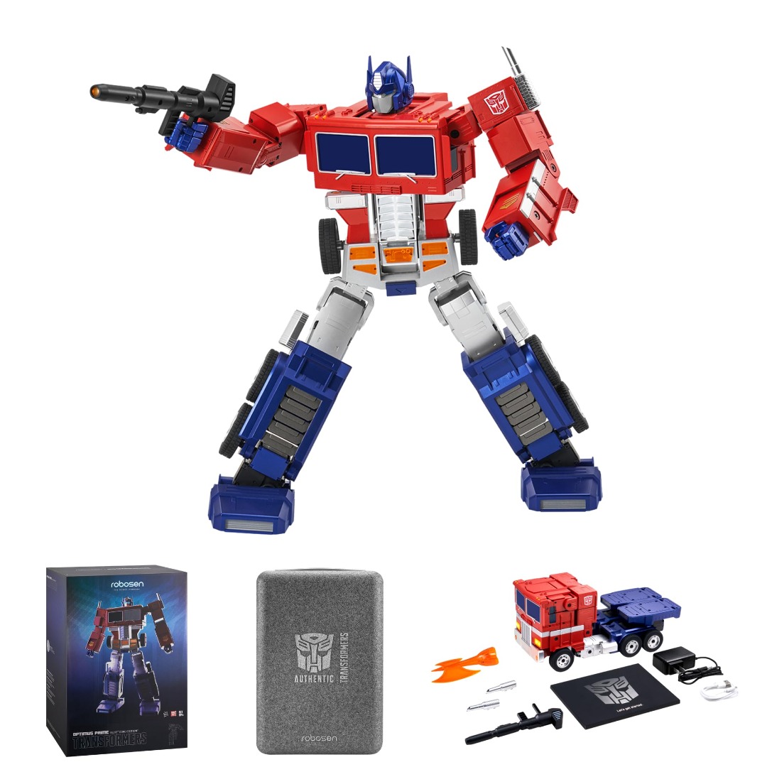 Robosen Transformers Optimus Prime Auto-Converting Programmable Robot ...