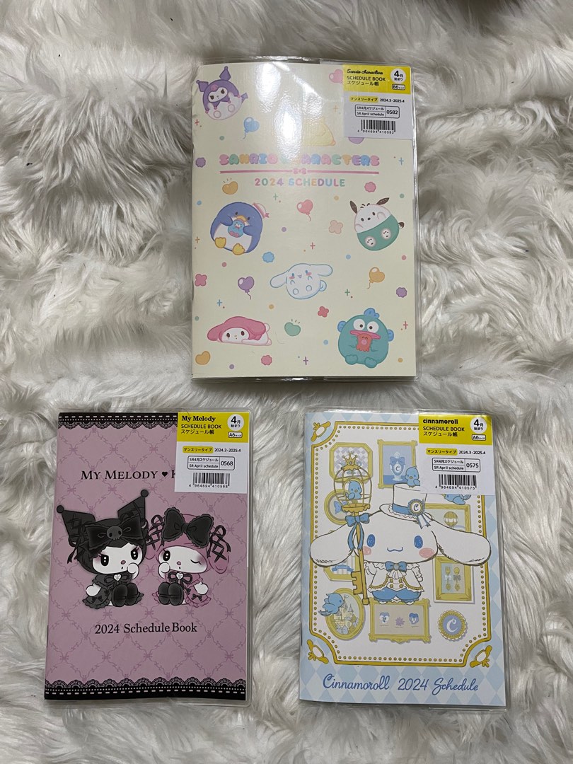 Sanrio Characters Schedule book March 2024~April 2025, Hobbies & Toys ...