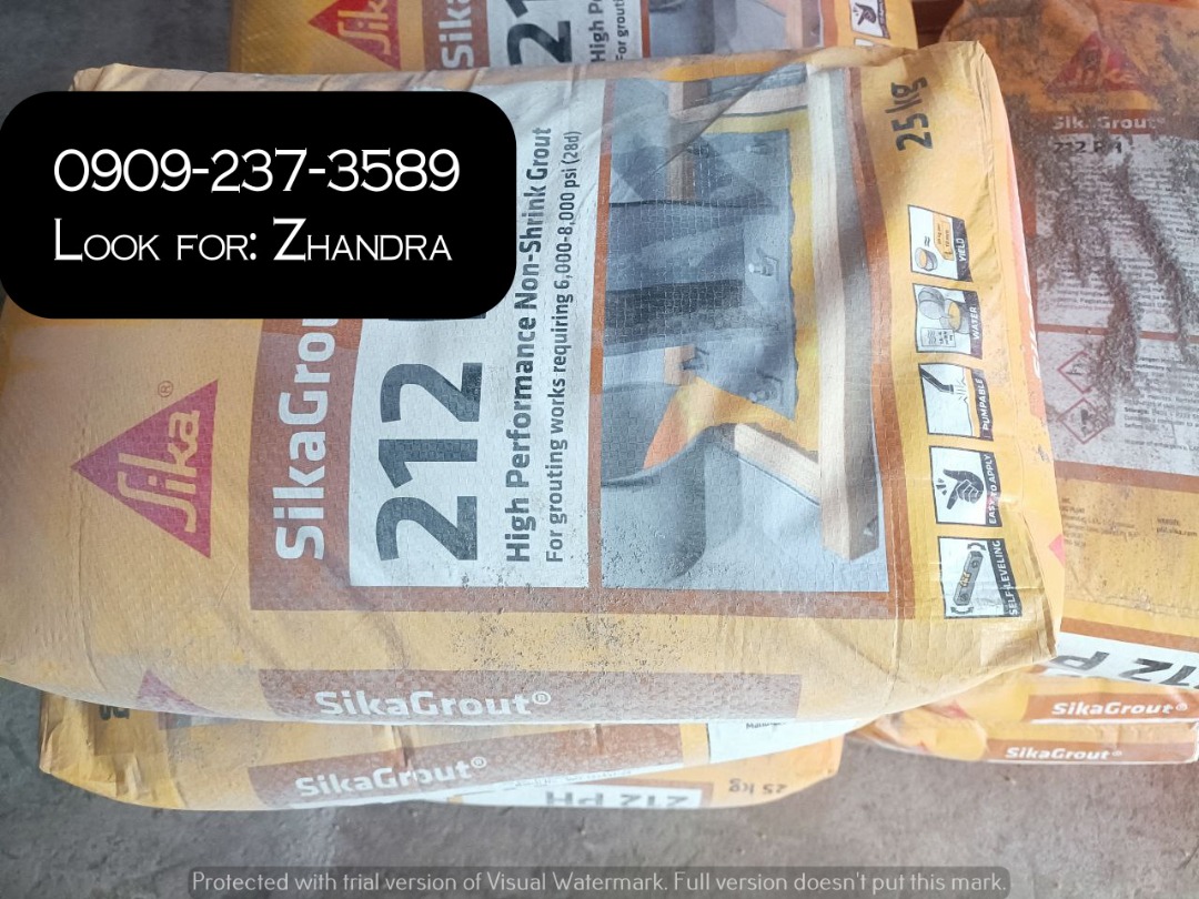 SIKA GROUT 212, Commercial & Industrial, Construction Tools & Equipment ...