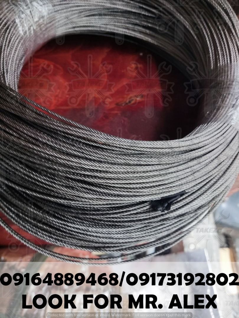SS WIRE ROPE, Commercial & Industrial, Construction & Building ...