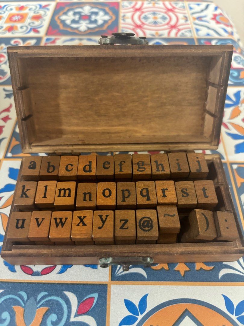 Stamp Alphabet lowercase letters, Hobbies & Toys, Stationary & Craft ...