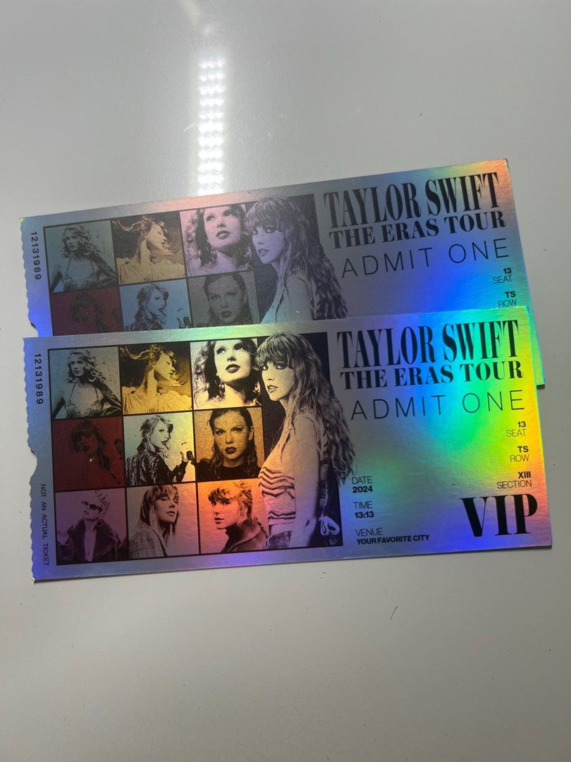 Taylor Swift VIP Souvenir Ticket, Hobbies & Toys, Memorabilia ...