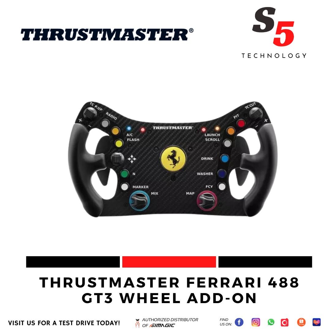 Thrustmaster Ferrari 488 GT3 Wheel Add-On / racing / Thrustmaster gear ...