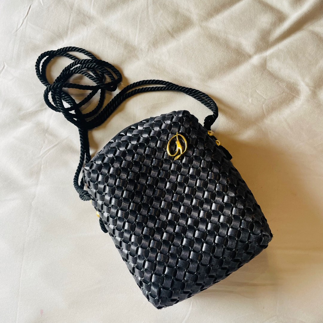 Vintage Original! D Intrecciato Weave Handcrafted Black Rope Bag, Women ...