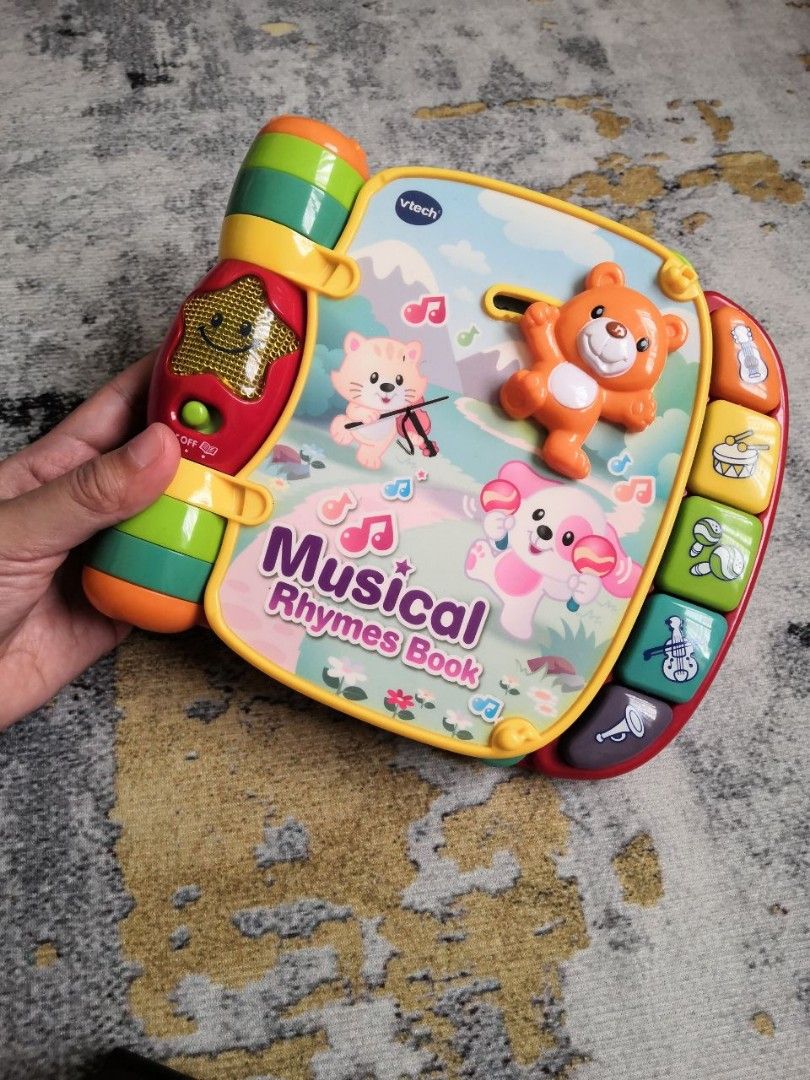 Vtech Musical Rhymes Book, Babies & Kids, Infant Playtime on Carousell