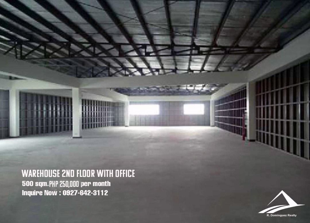 Warehouse, For Rent, 2nd Floor, with Elevator, 500 square meter Storage ...