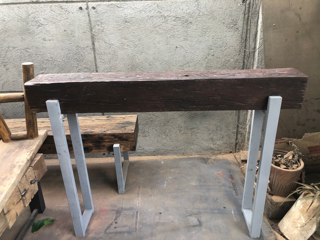 Yakal console 4ft long, Furniture & Home Living, Outdoor Furniture on ...