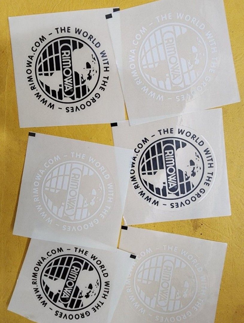 2-pc Authentic Rimowa Sticker Set, Car Parts & Accessories, Emblem ...