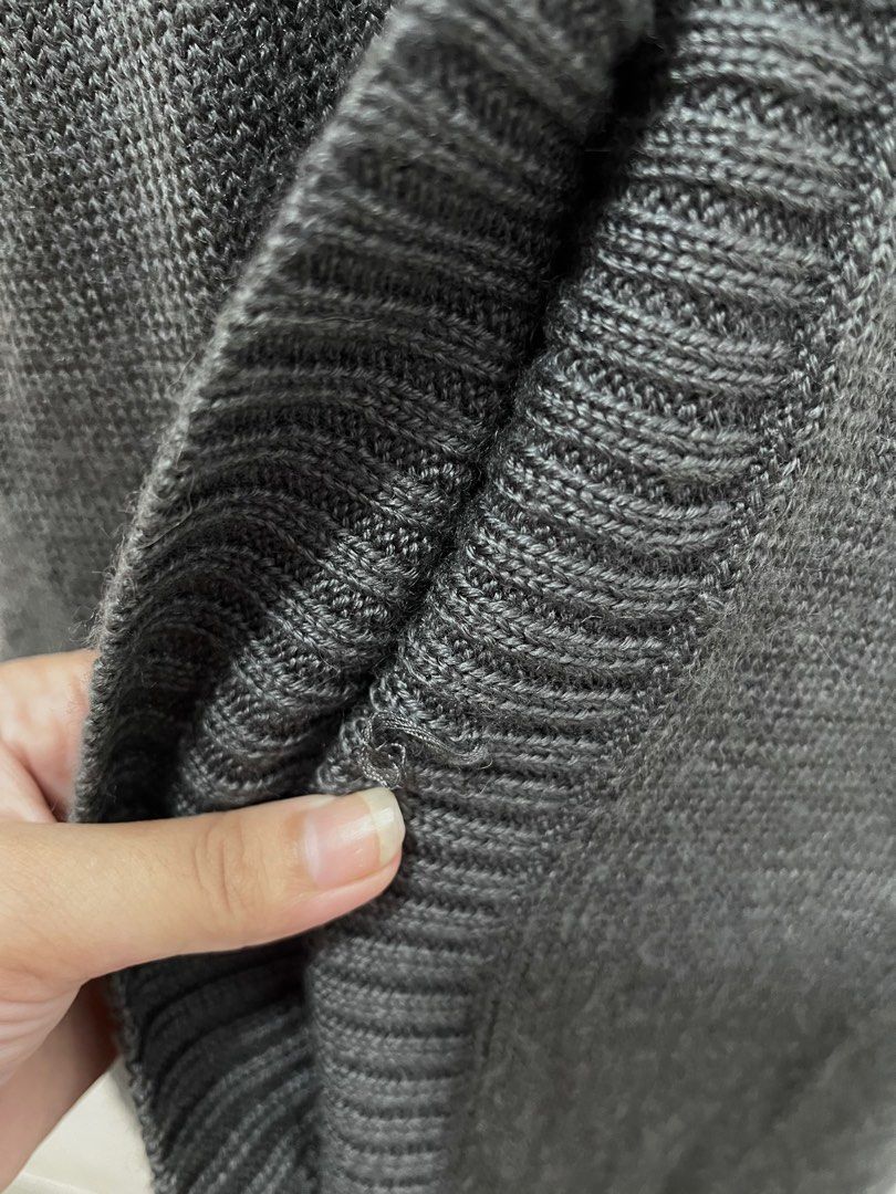 ATASAN RAJUT KEPANG TUNIK KANCING HIDUP OVERSIZE LENGAN PANJANG BKK ...