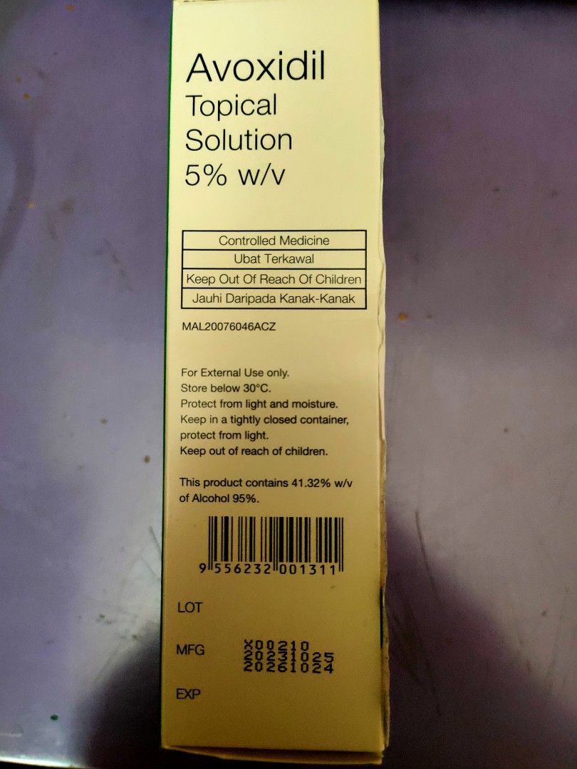 AVOXIDIL 5% (Minoxidil), Beauty & Personal Care, Hair on Carousell