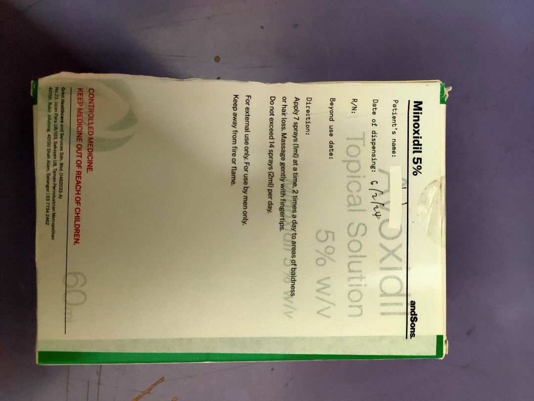 AVOXIDIL 5% (Minoxidil), Beauty & Personal Care, Hair on Carousell