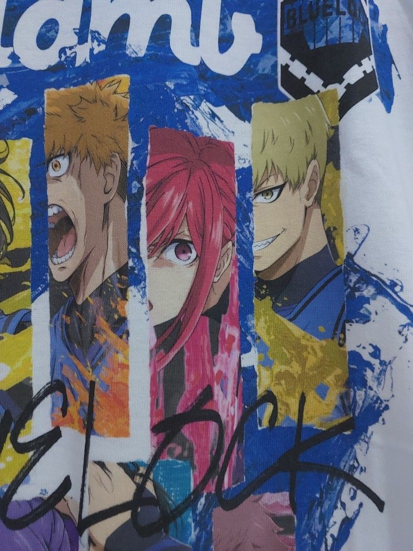 BAJU ANIME BLUE LOCK X GLAMB, Men's Fashion, Tops & Sets, Tshirts ...