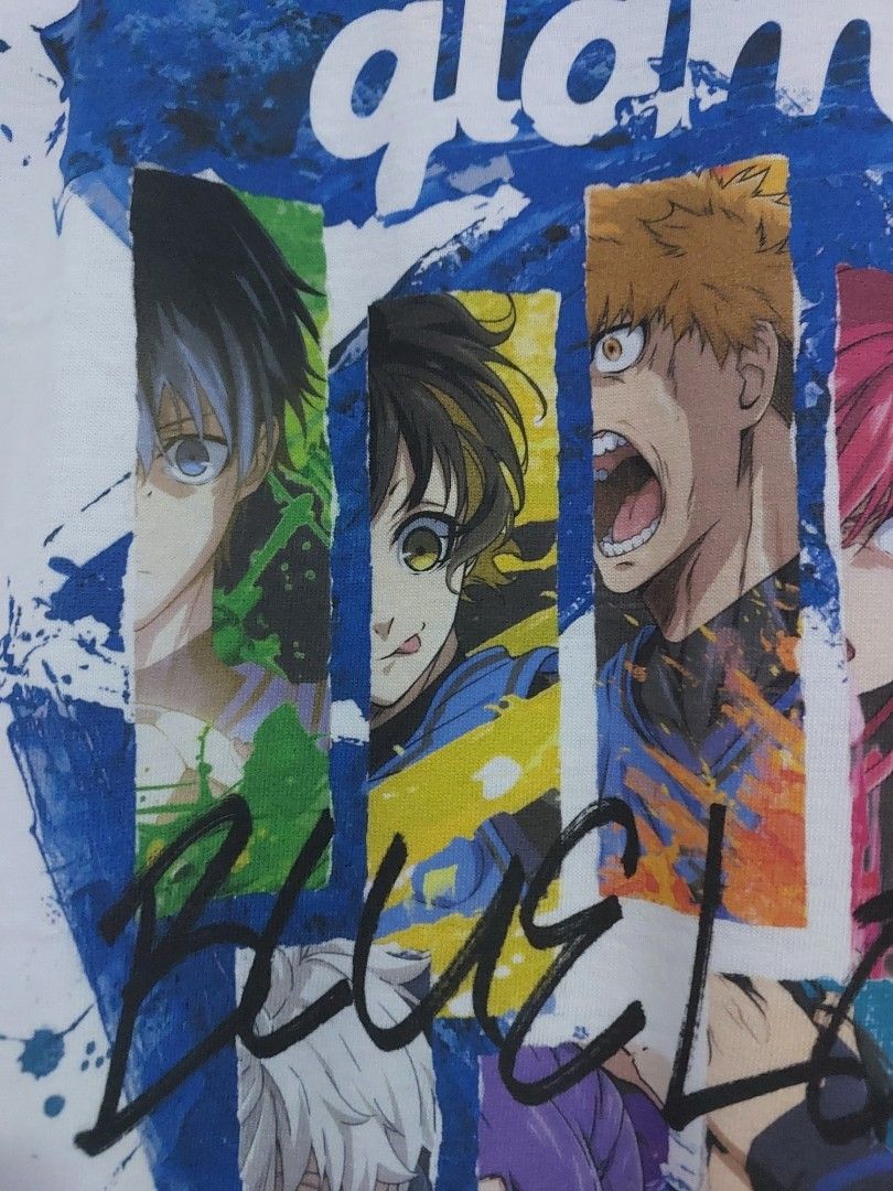 BAJU ANIME BLUE LOCK X GLAMB, Men's Fashion, Tops & Sets, Tshirts ...