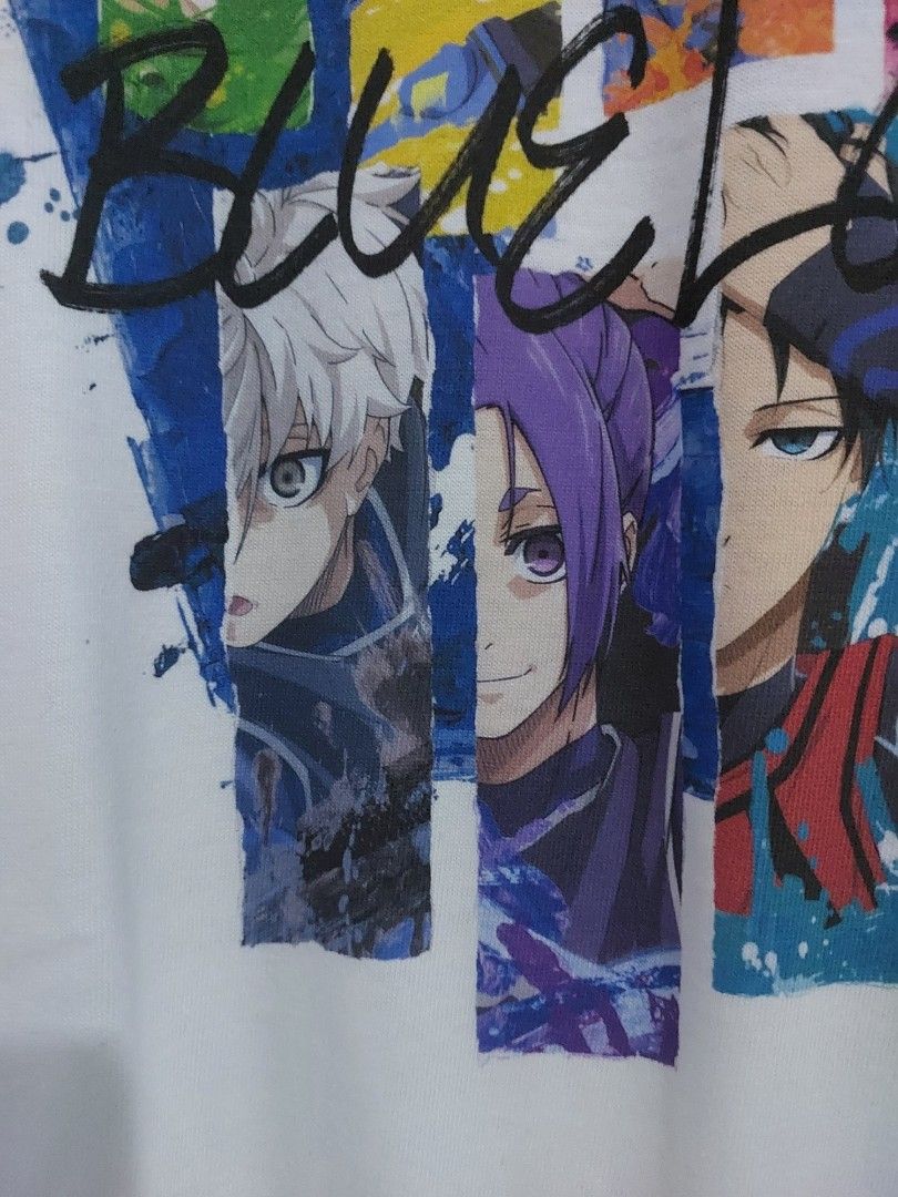 BAJU ANIME BLUE LOCK X GLAMB, Men's Fashion, Tops & Sets, Tshirts ...