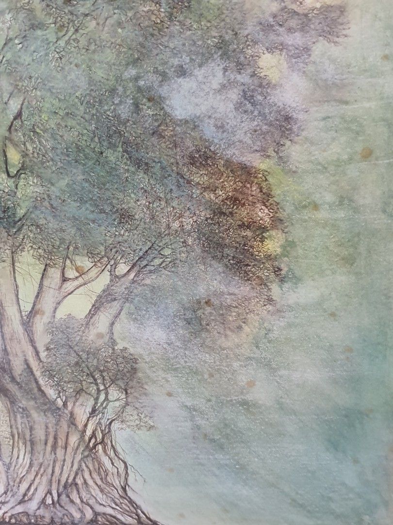 Beautiful Scenic Painting with Chinese Words Stamping, Hobbies & Toys ...