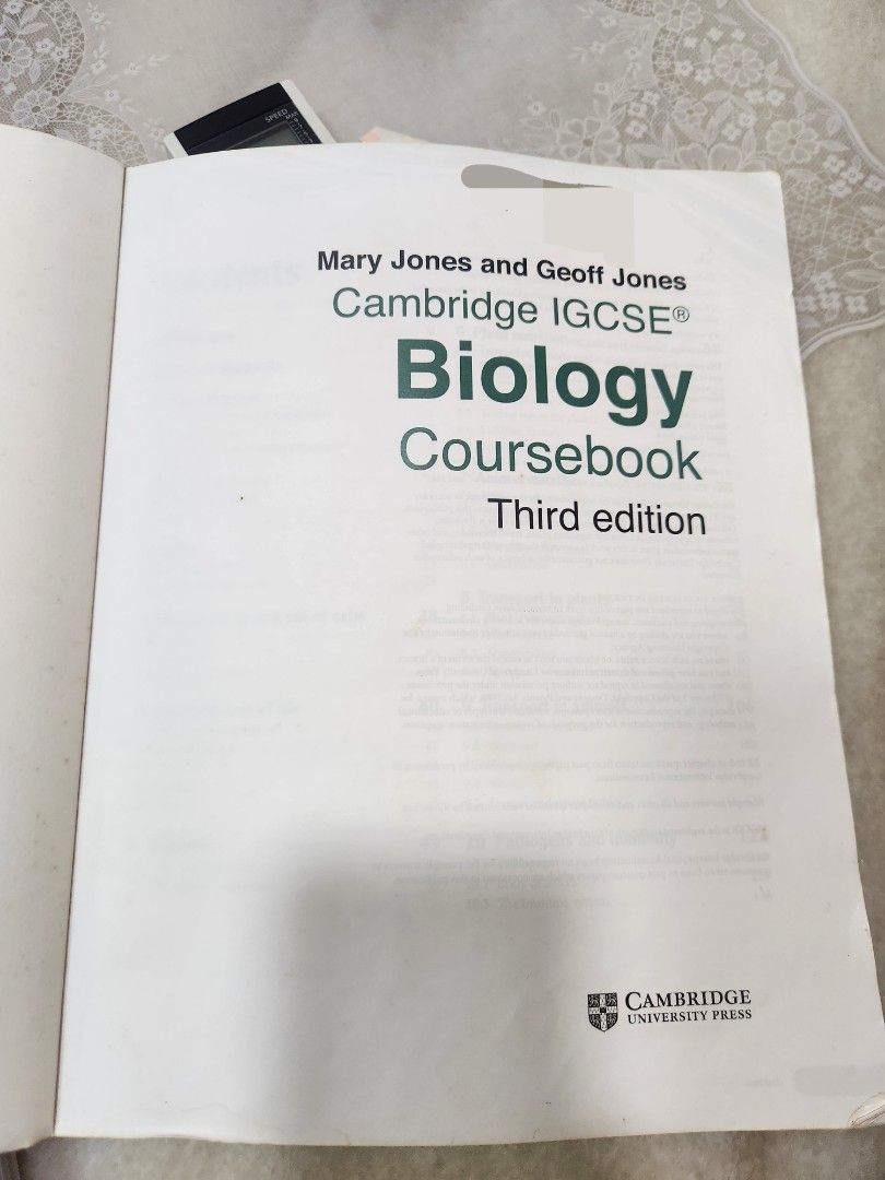 Cambridge IGCSE Biology Coursebook 3rd Edition, Hobbies & Toys, Books ...