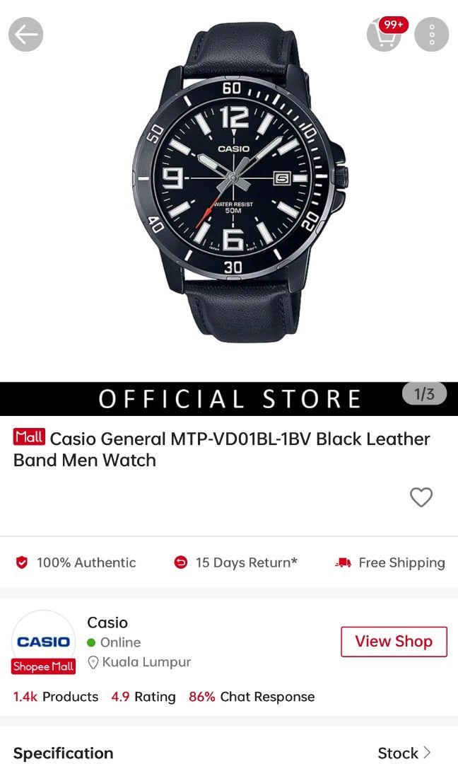 CASIO GENERAL MTP, Men's Fashion, Watches & Accessories, Watches on ...