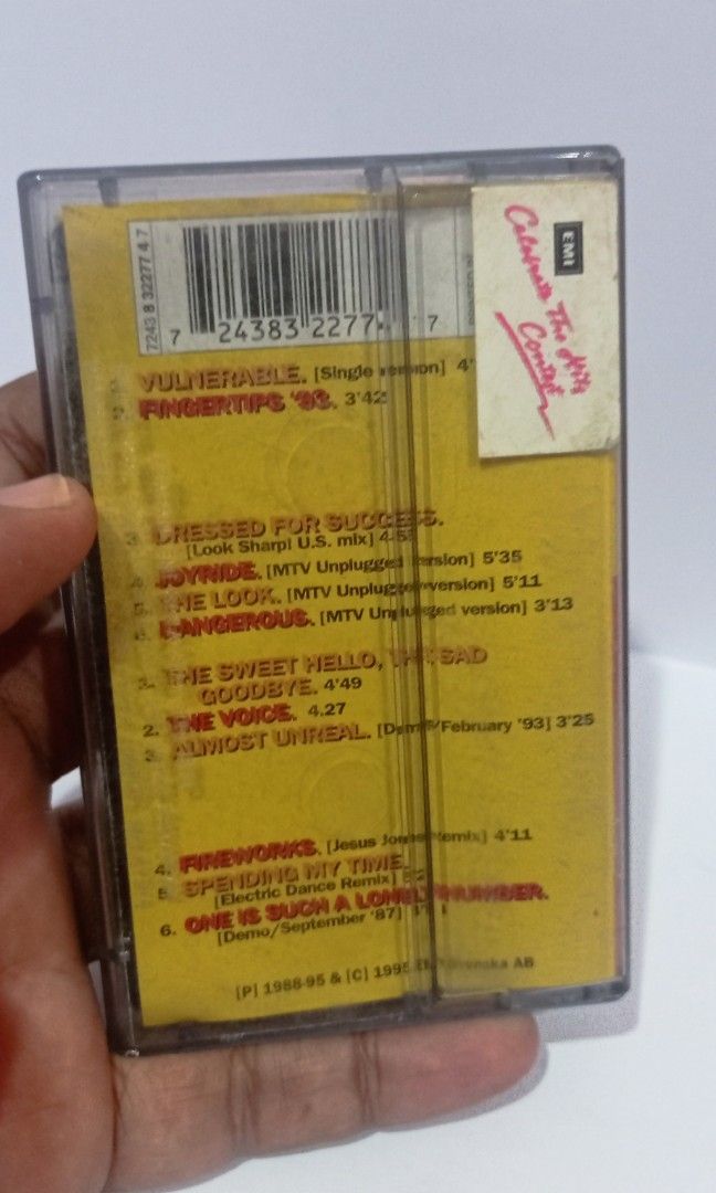 [CASSETTE] ROXETTE - RARITIES, Hobbies & Toys, Music & Media, CDs & DVDs on Carousell