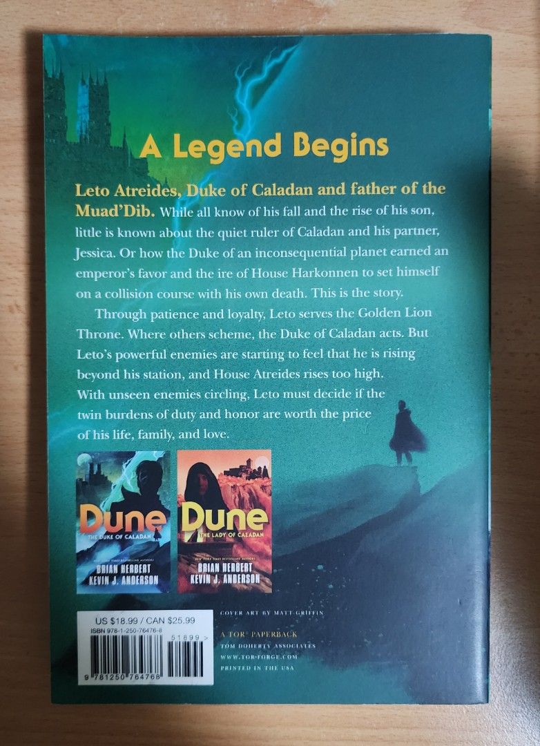 Dune: The Duke of Caladin, Hobbies & Toys, Books & Magazines, Fiction ...