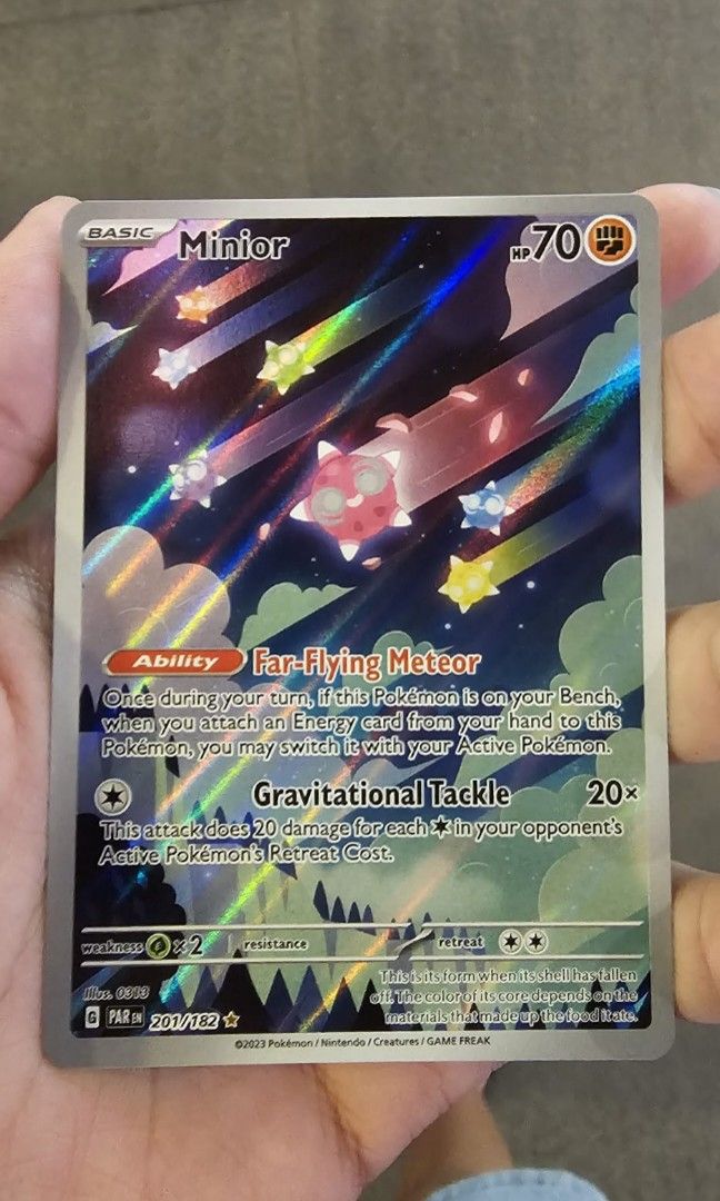 Full Art Minior Pokemon Card, Hobbies & Toys, Toys & Games on Carousell