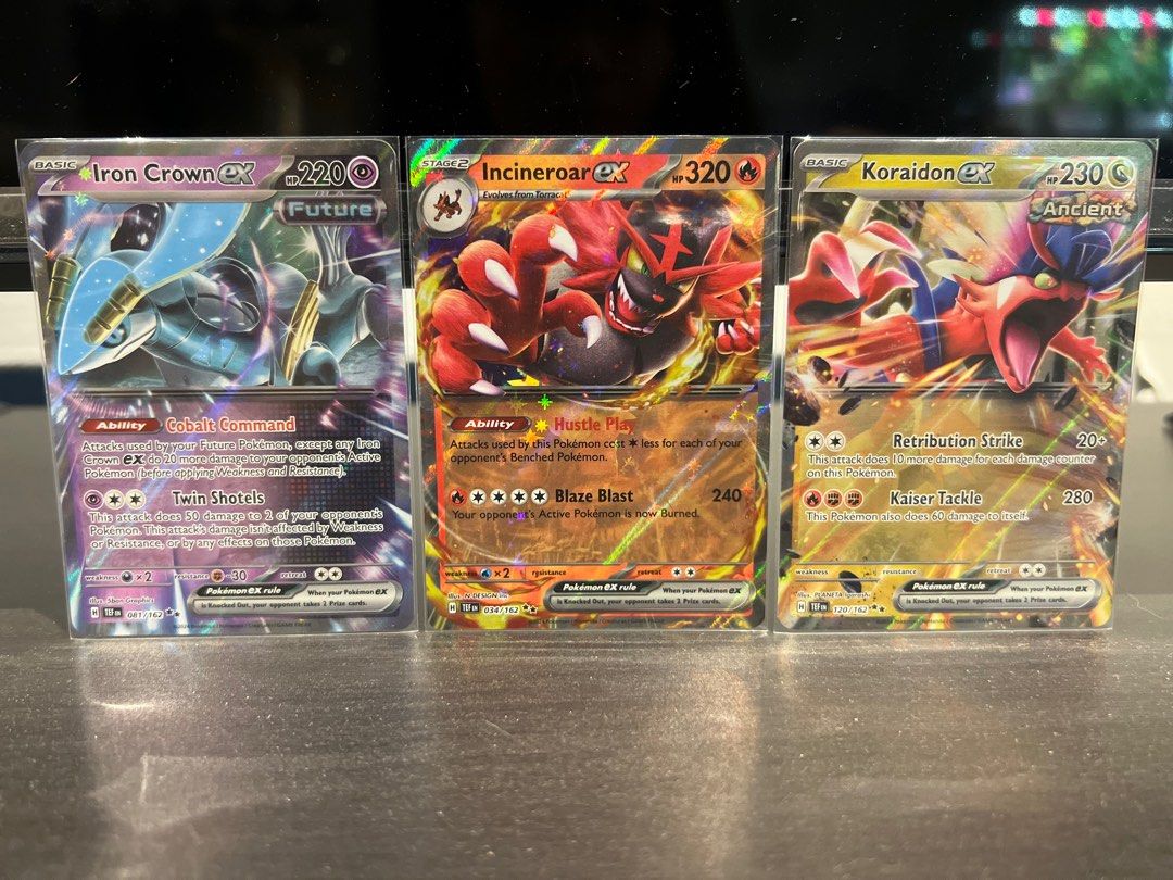Gengar ex 104/162 Scizor 111/162 Iron Crown Future 081/162 Koraidon ex ...