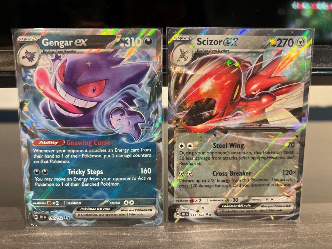 Gengar ex 104/162 Scizor 111/162 Iron Crown Future 081/162 Koraidon ex ...