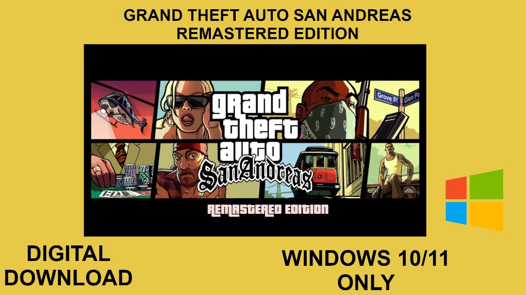 Grand Theft Auto San Andreas Remastered Edition, Video Gaming, Video ...
