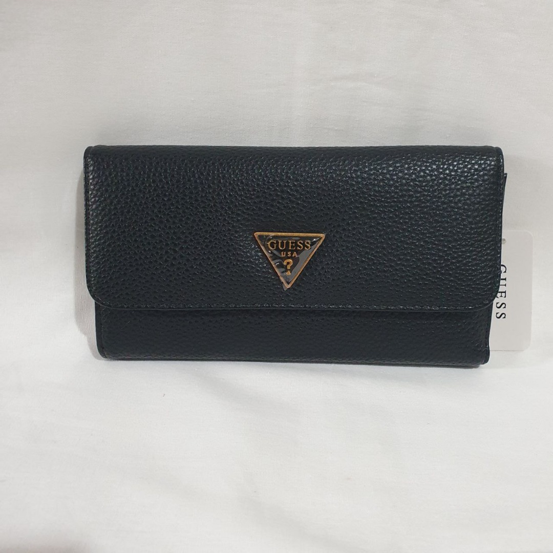 GUESS Becci Multi Clutch Wallet - Black, Women's Fashion, Bags ...