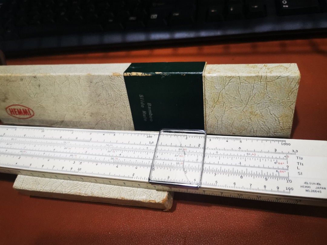Hemmi Bamboo Slide ruler, Hobbies & Toys, Stationery & Craft, Other Stationery & Craft on Carousell