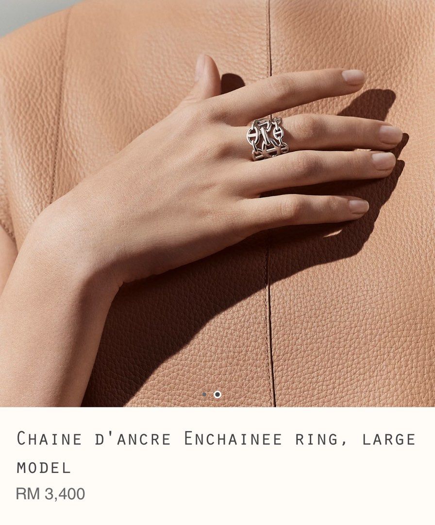Hermes Chaine d'ancre Enchainee ring, Luxury, Accessories on Carousell