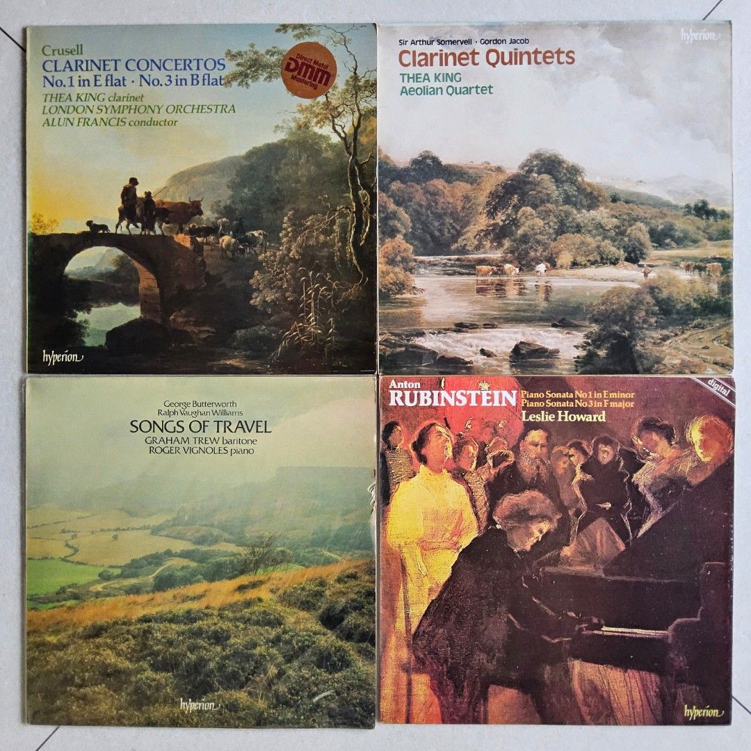 HYPERION Classical Music Vinyl LP Records Clarinet Vocal Songs Piano ...