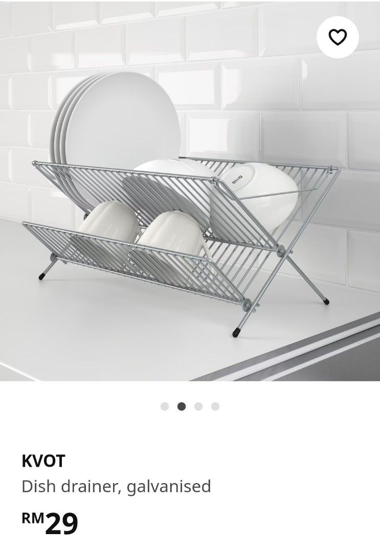 Ikea KVOT dish rack, Furniture & Home Living, Bathroom & Kitchen ...