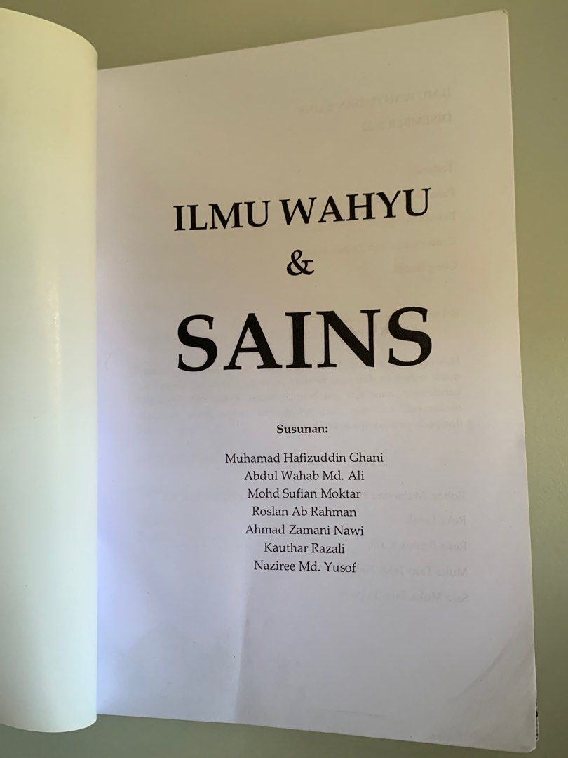 Ilmu Wahyu dan Sains, Hobbies & Toys, Books & Magazines, Textbooks on ... Ilmu Wahyu dan Sains, Hobbies & Toys, Books & Magazines, Textbooks on ...