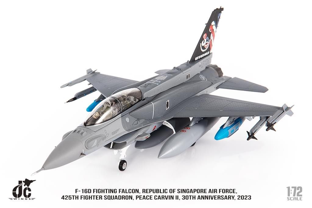 JC Wings 1:72 Republic of Singapore Air Force F-16D 425th Fighter ...