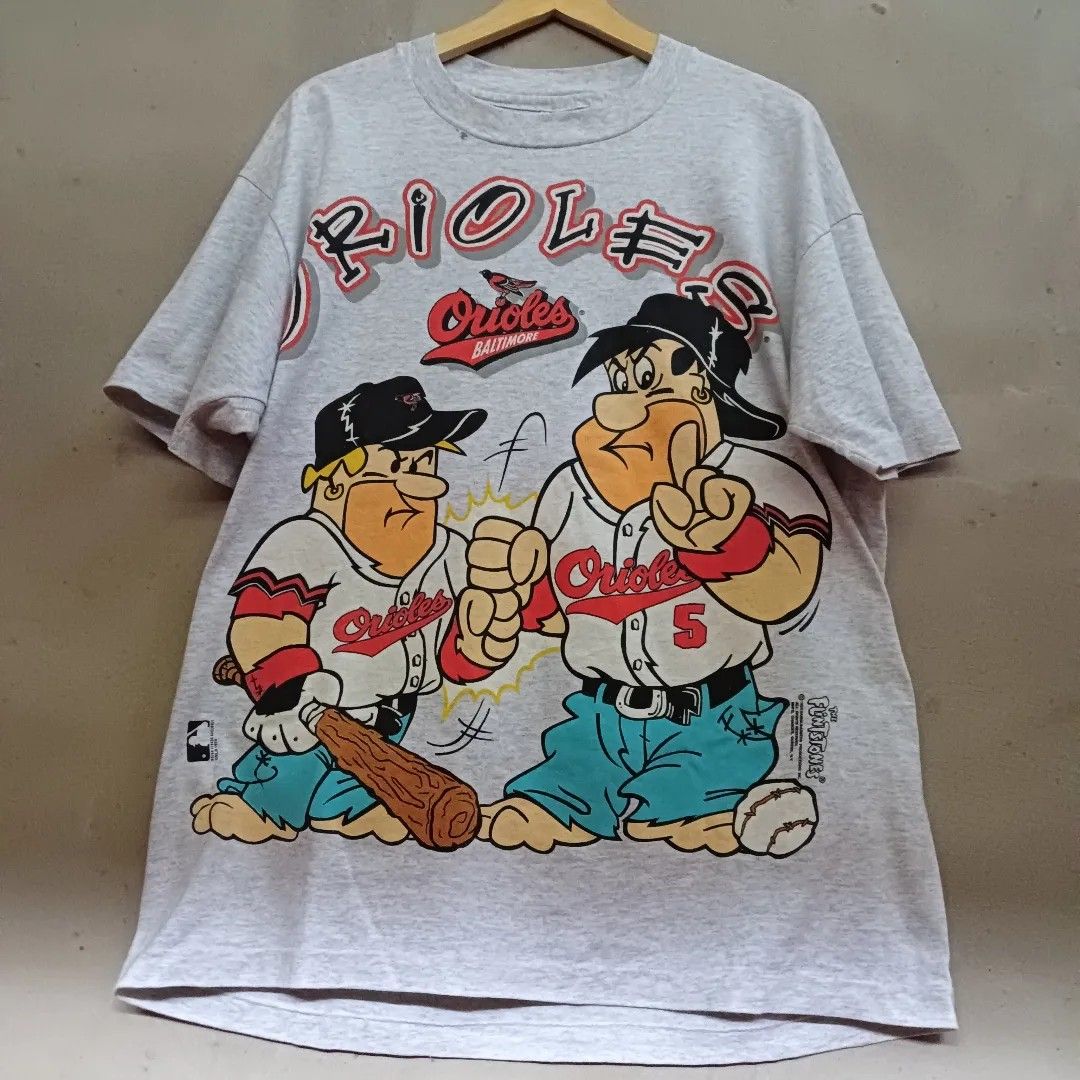 Kaos vintage the flintstones 1994, Fesyen Pria, Pakaian , Atasan di ...