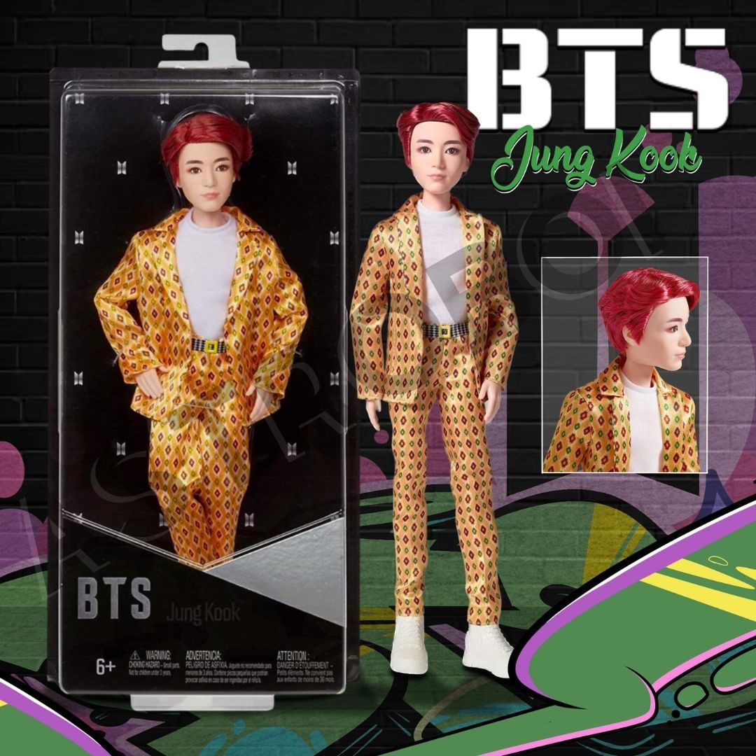 Mattel's BTS Core Fashion Doll collection features RM, Jin, V, SUGA, j ...