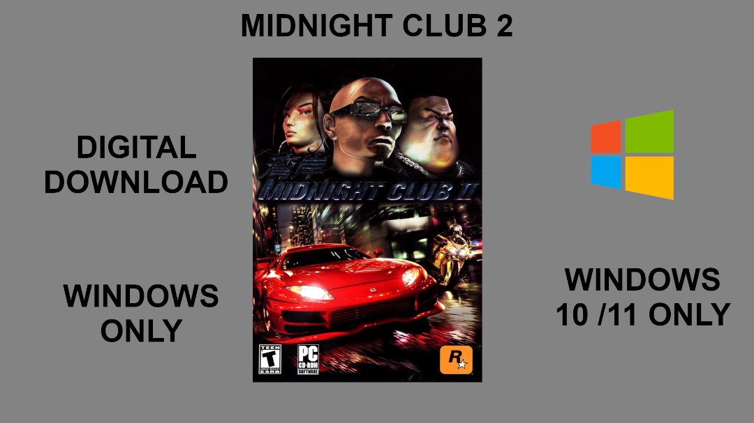 Midnight Club 2 PC Digital Download, Everything Else, Others on Carousell