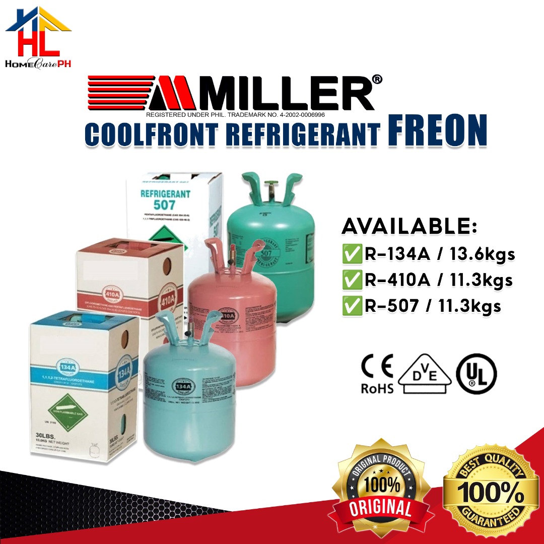 Miller Coolfront Refrigerant (Freon), Furniture & Home Living, Home ...