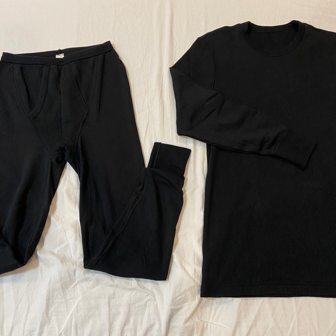 M&S Mark & Spencer Men's Inner Wear Top and Bottom Set Bundle 'Black ...