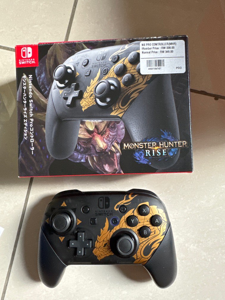 Original 100% Nintendo switch pro monster hunter rise controller, Video ...