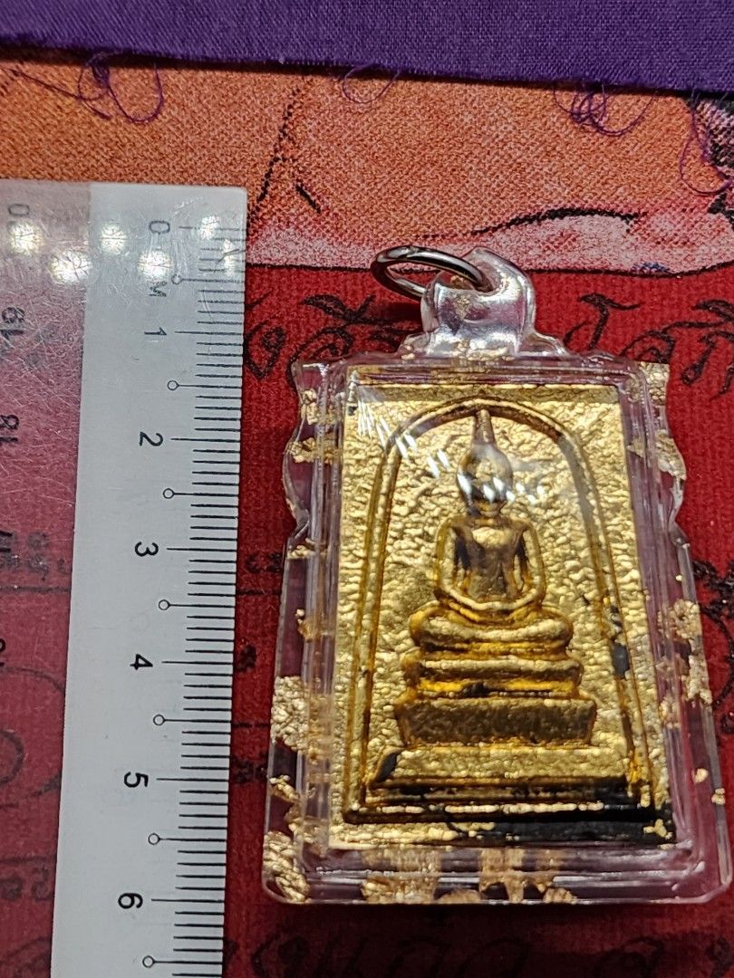 Phra somdej using old sak rak meaung material with gold foil Serial:43 ...