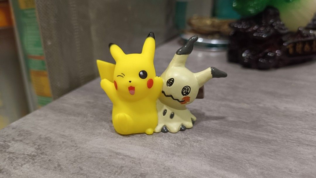 Pikachu & Mimikyu Bandai Pokemon Kids Finger Doll / Fingerdoll / Finger ...