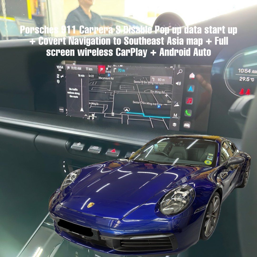 Porsche 911 Carrera S (MIB3 System) Covert Navigation map to Southeast ...