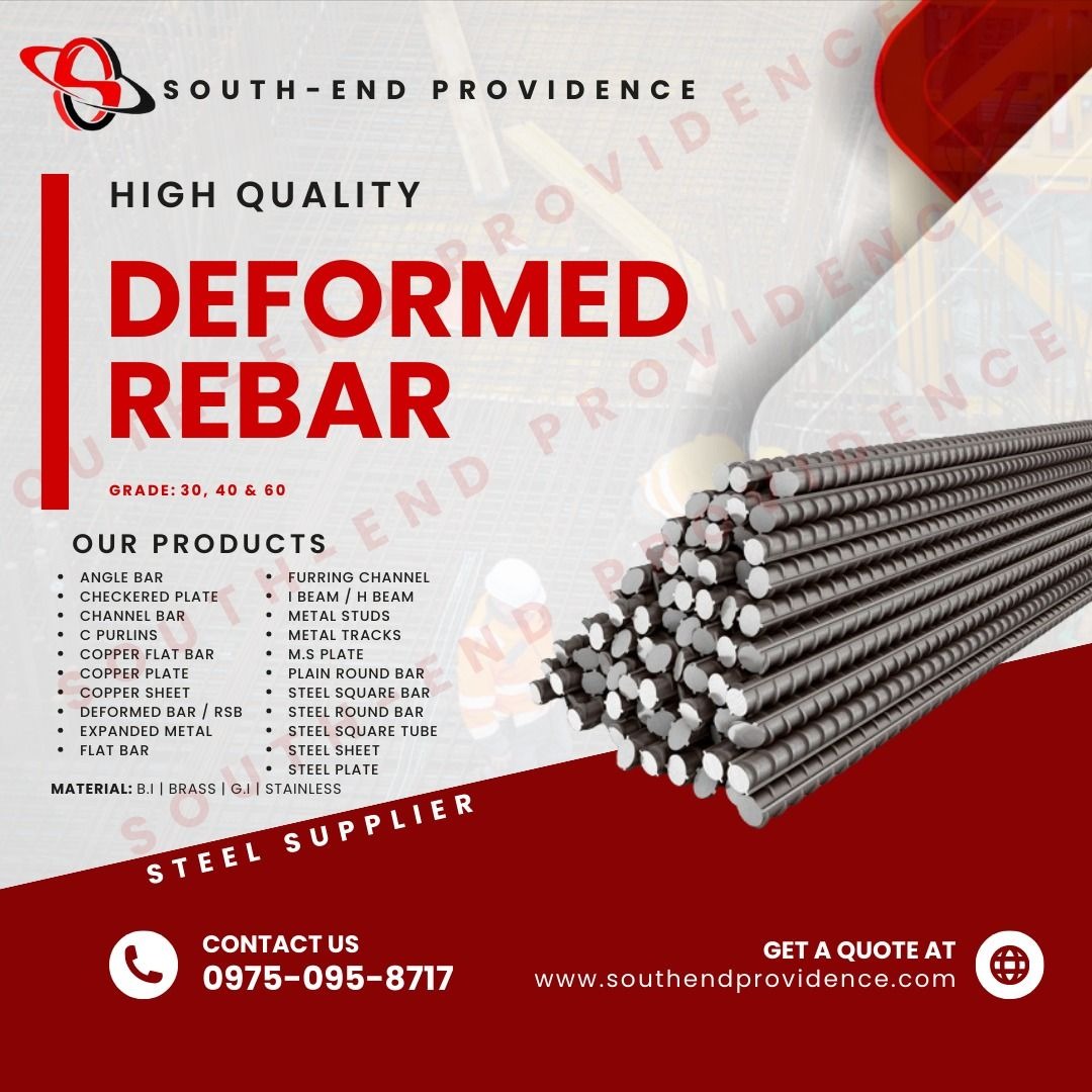 Reinforced Deformed Steel Bar | Rebar | Steel Round Bar | Grade 40 ...