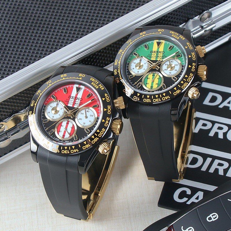 Seiko Racing Dial Daytona Mod, Men's Fashion, Watches & Accessories ...