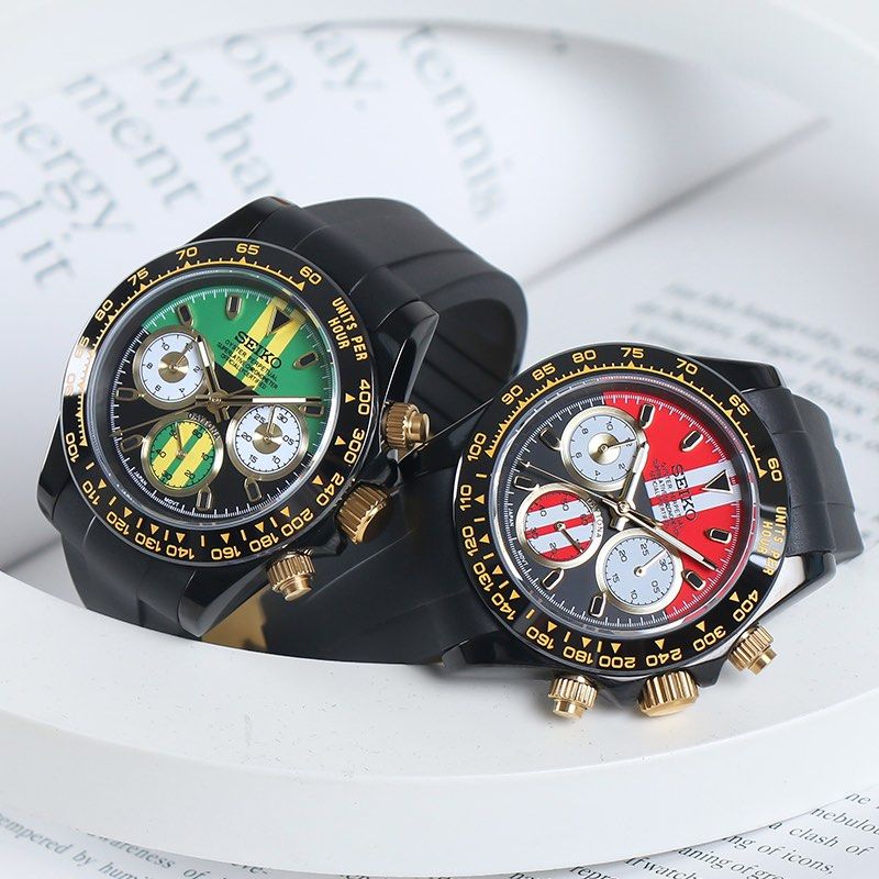 Seiko Racing Dial Daytona Mod, Men's Fashion, Watches & Accessories ...
