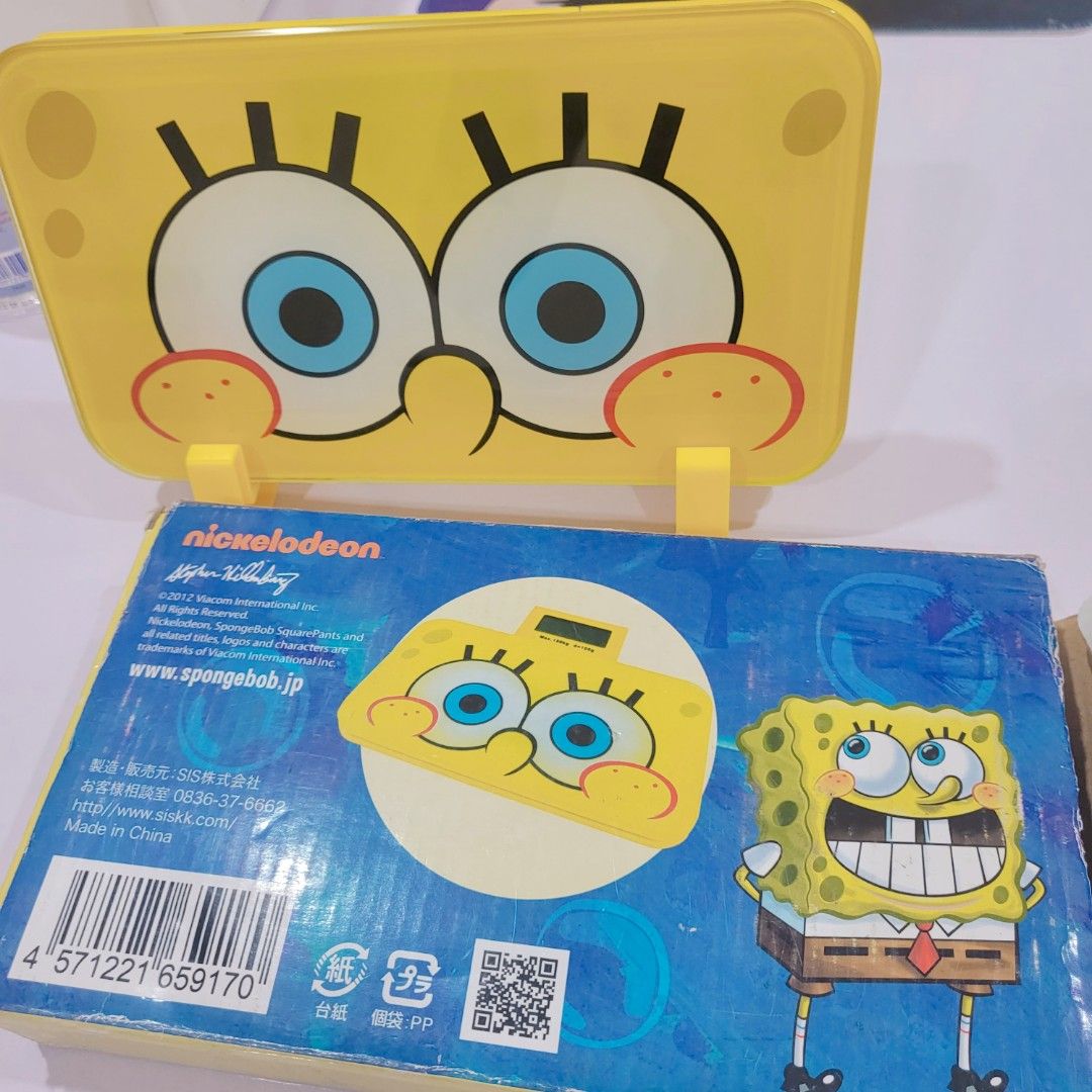 Spongebob Nickelodeon Digital Clock and Weighing Scale, Hobbies & Toys ...