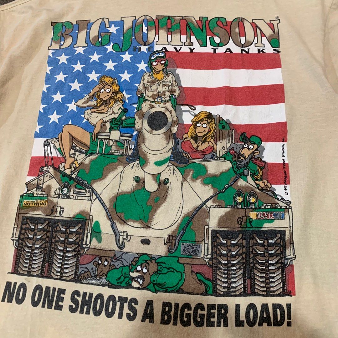 Vintage big johnson 90s, Fesyen Pria, Pakaian , Atasan di Carousell